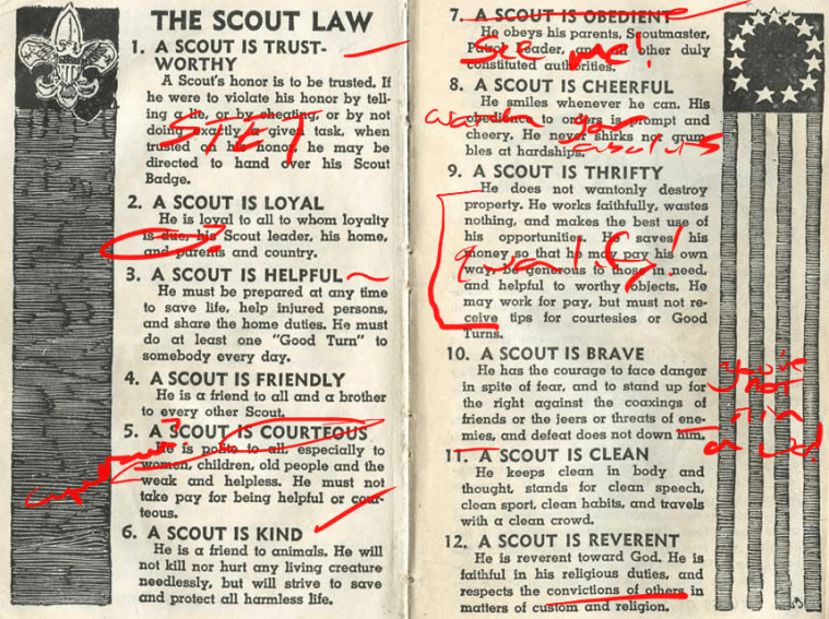 An Alteration to the Scout Law – Jeff (in the bowtie!)